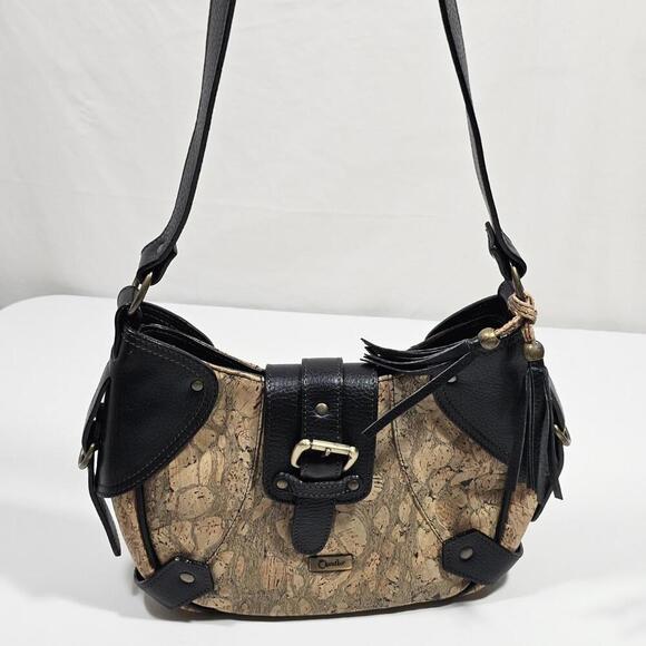 Bags | Chantler Vintage Cork Ecofriendly Shoulder Bag Purse Black ...